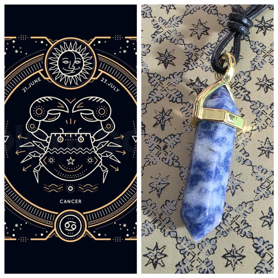 Cancer Balancing Talisman, Zodiac Balancing, Enchanted Necklace - Etsy