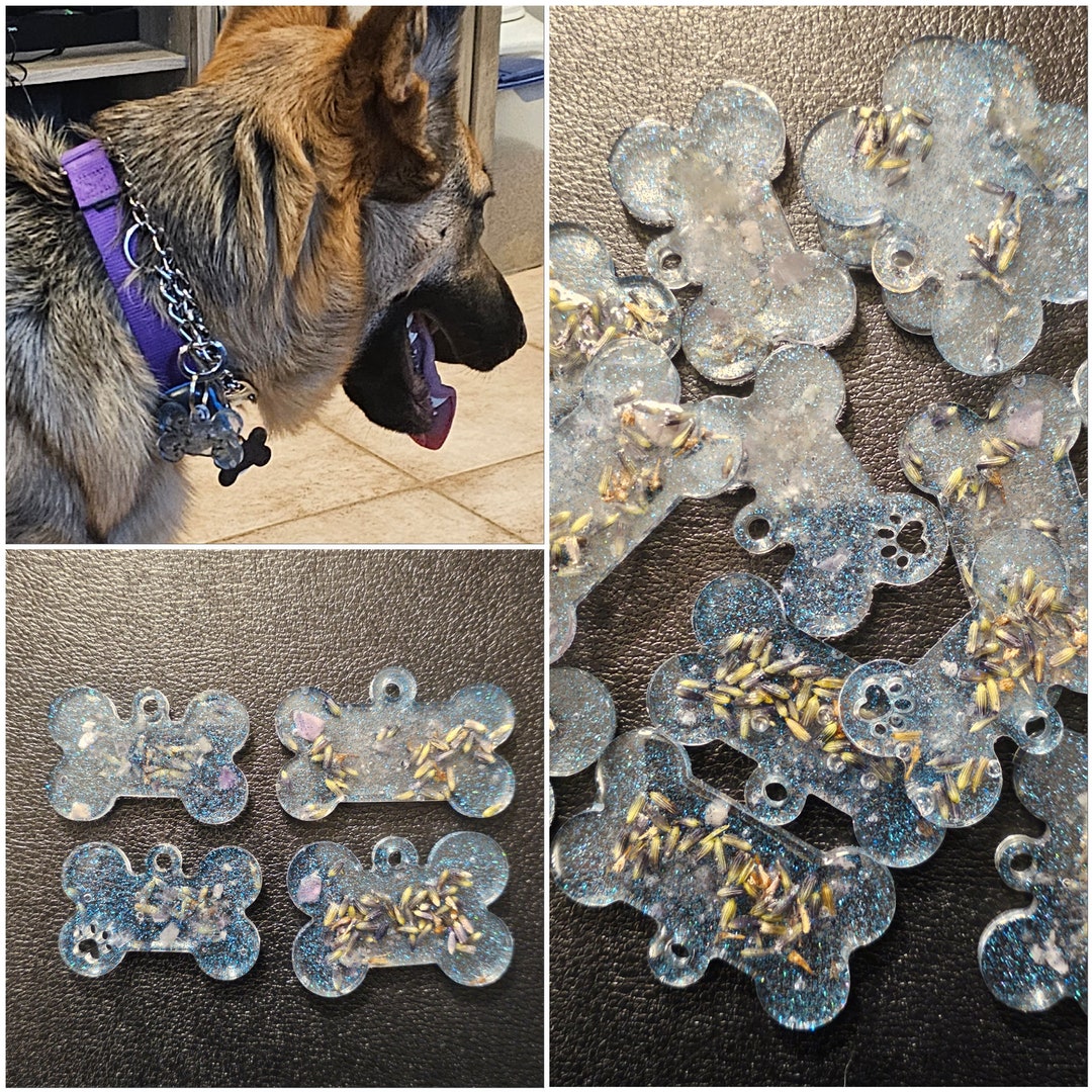 Dog Calming Spell, Enchanted Dog Tag, Collar Accessory for the Magickal ...