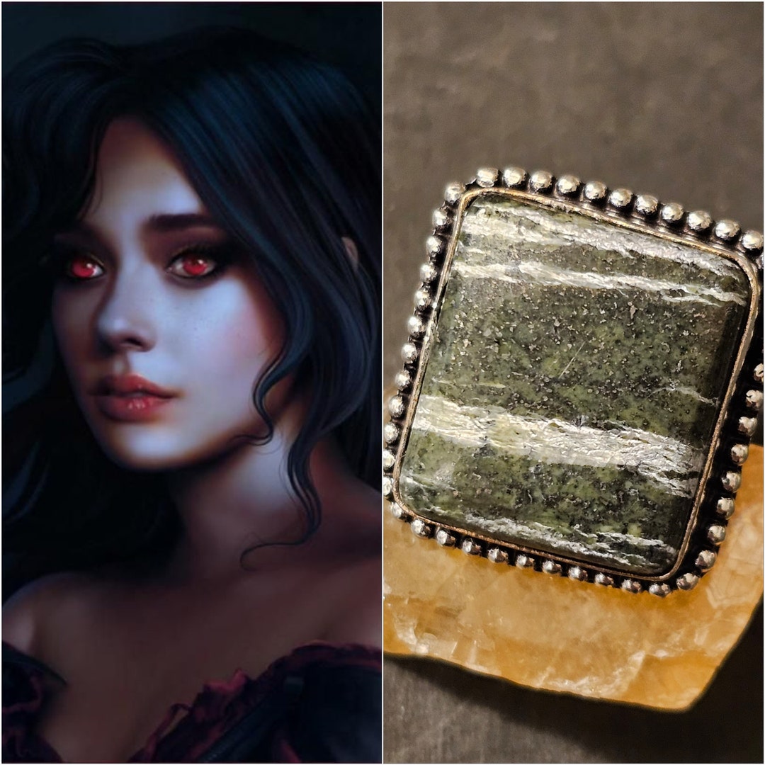 Female Carpathian Mahr Vampire Spirit Companion, Spirit Vessel Ring - Etsy