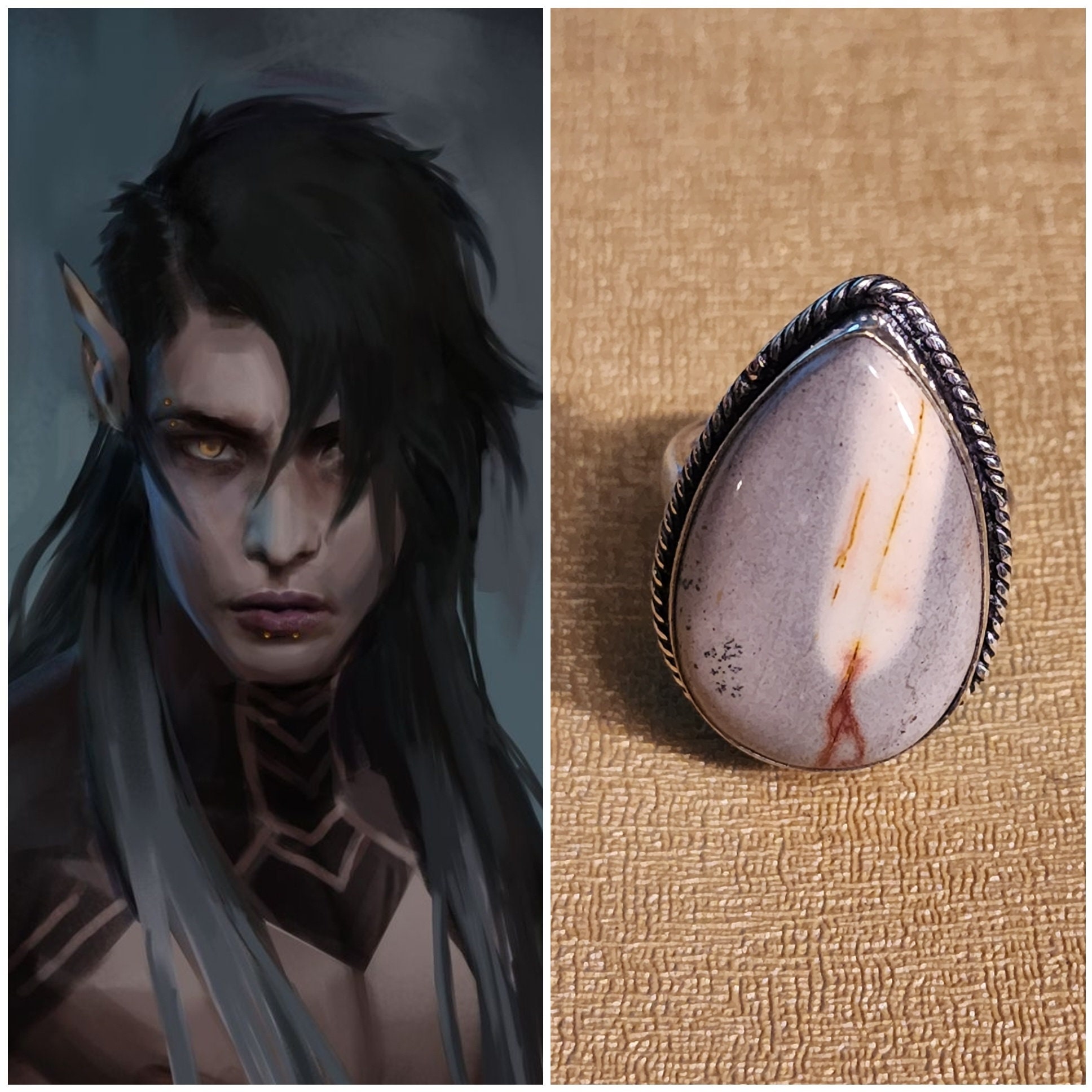 Tiefling Incubus Spirit Companion, Haunted Ring
