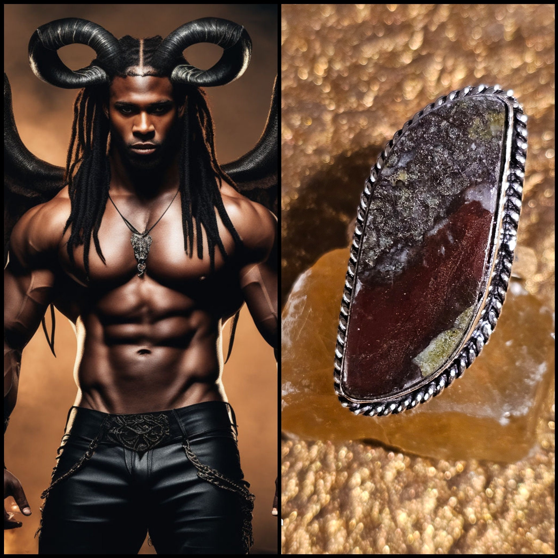 Fallen Angel Incubus Hybrid Living Entity Companion, Spirit Vessel Ring