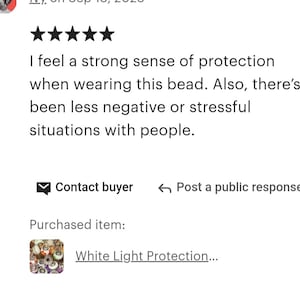 White Light Protection Spell, Spell Bead, Enchanted Bead, ONE Bead- Add ...