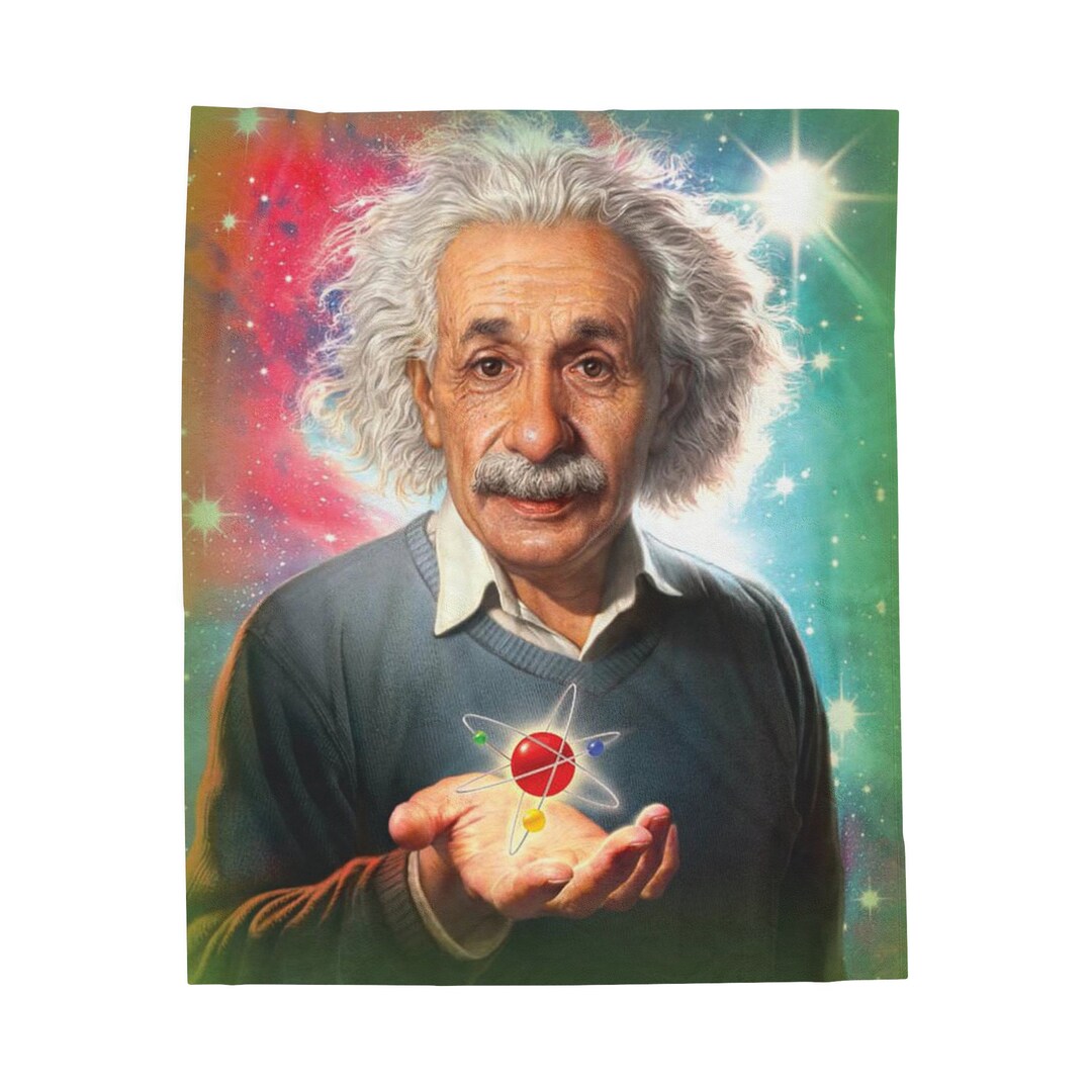 Albert Einstein Physics Velveteen Plush Blanket - Etsy