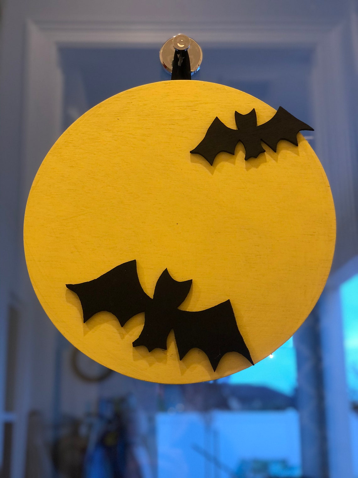 Halloween Moon Door Sign - Etsy