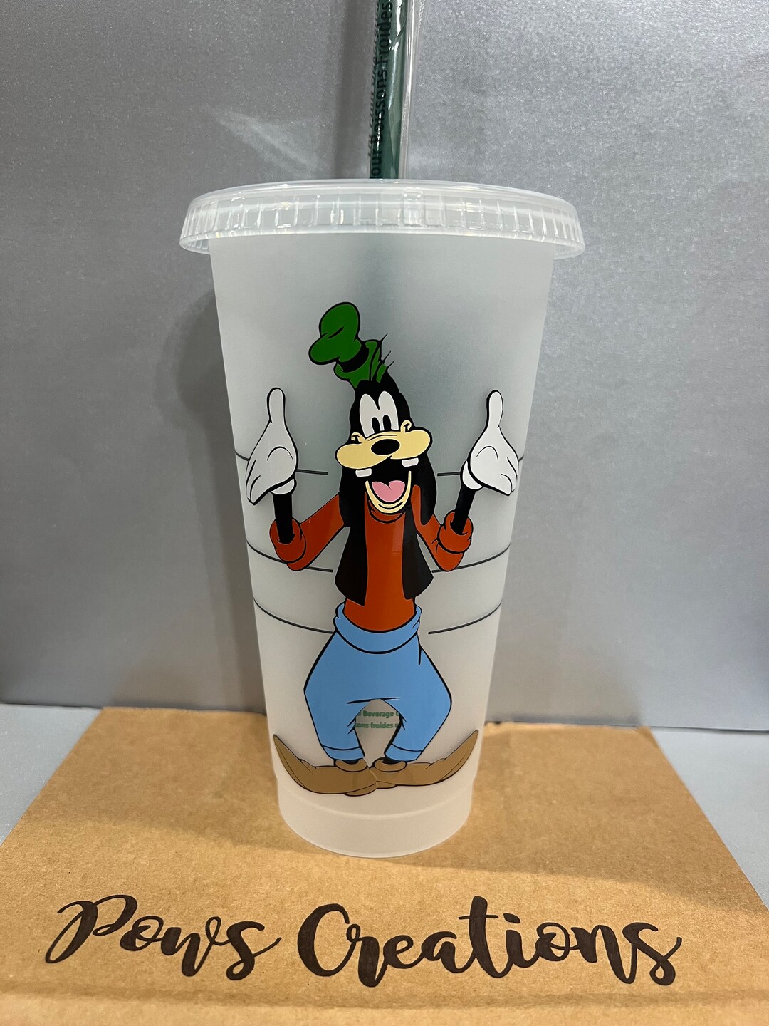 Custom Goofy Disney Character Inspired Starbucks Venti Reusable Cold ...