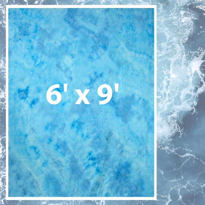 6 X 9 Ft Photo Studio Hand Dyed Sky Blue Muslin Backdrop | Etsy