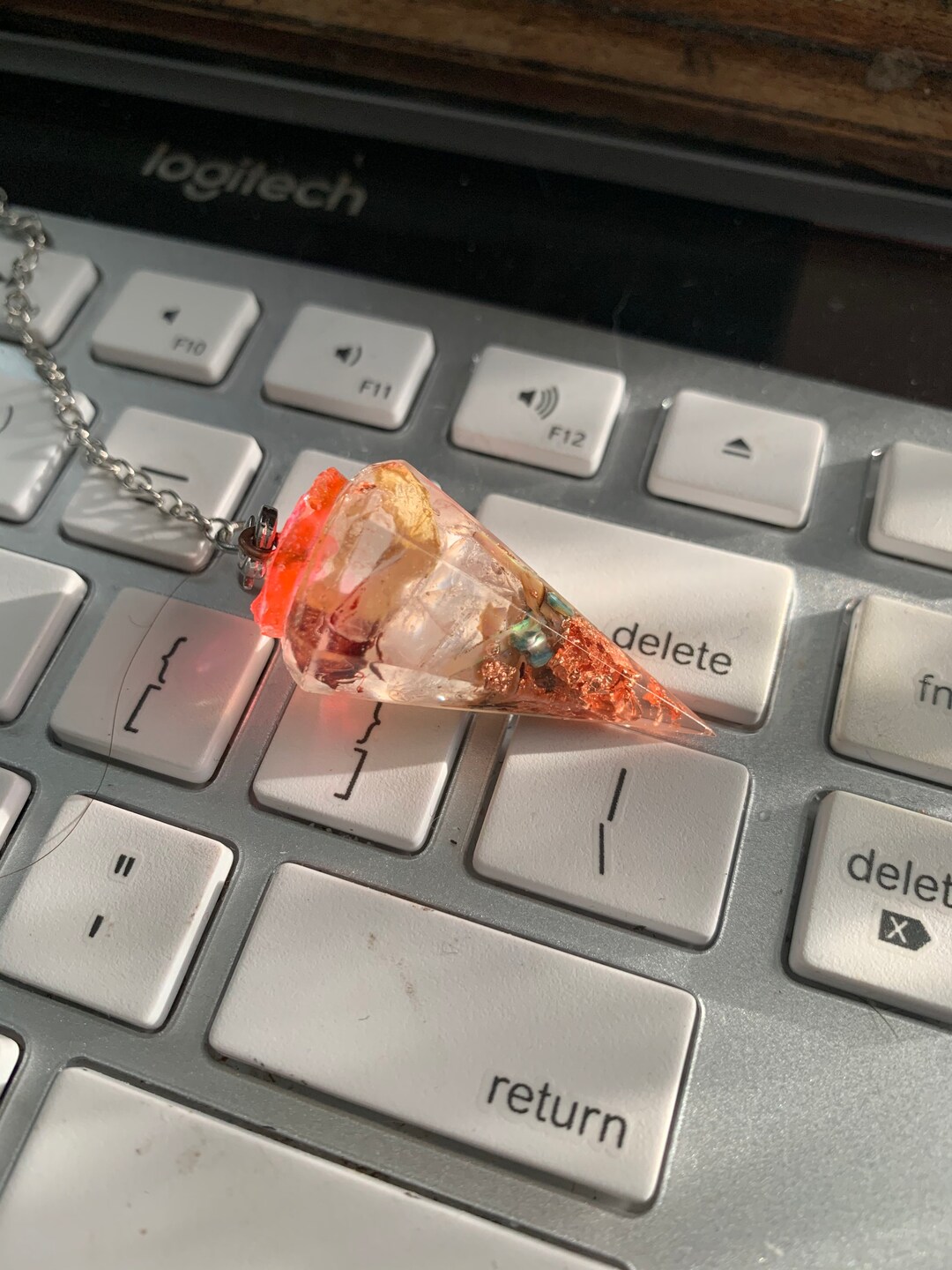 CUSTOM Orgonite Crystal Pendulum Necklace Listing! Lots of Options! - Etsy