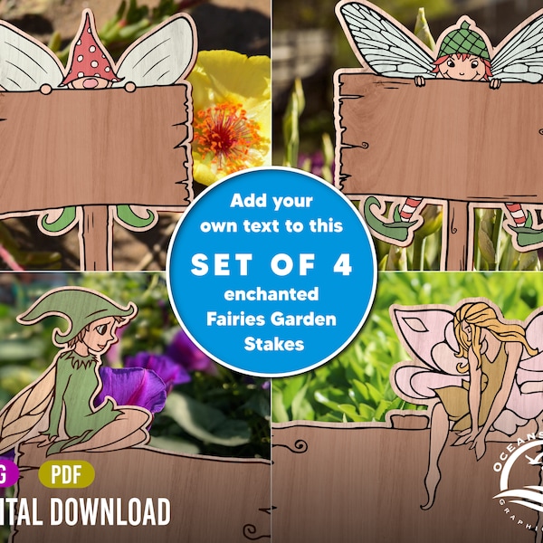 Fairy Flower Stake - Etsy