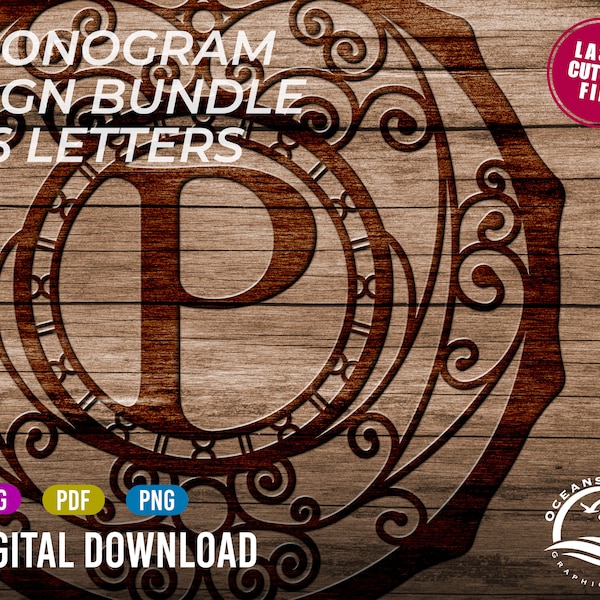 Filigree Monogram - Etsy