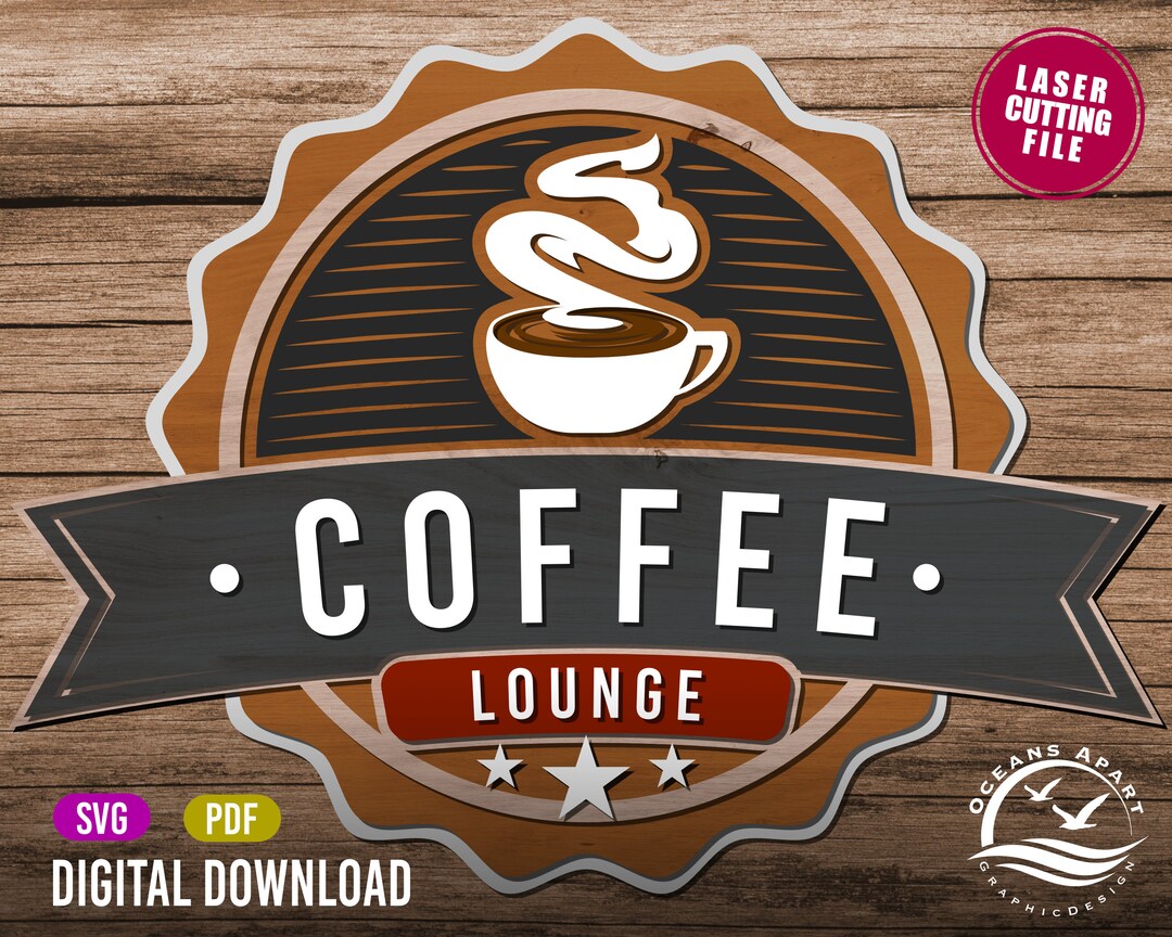 Coffee Wall Art, Kitchen Décor, Sign, Digital Download, Cut File, Laser ...