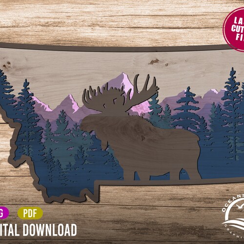 3D Layered Tennessee Sign Digital Download Glowforge Cut - Etsy