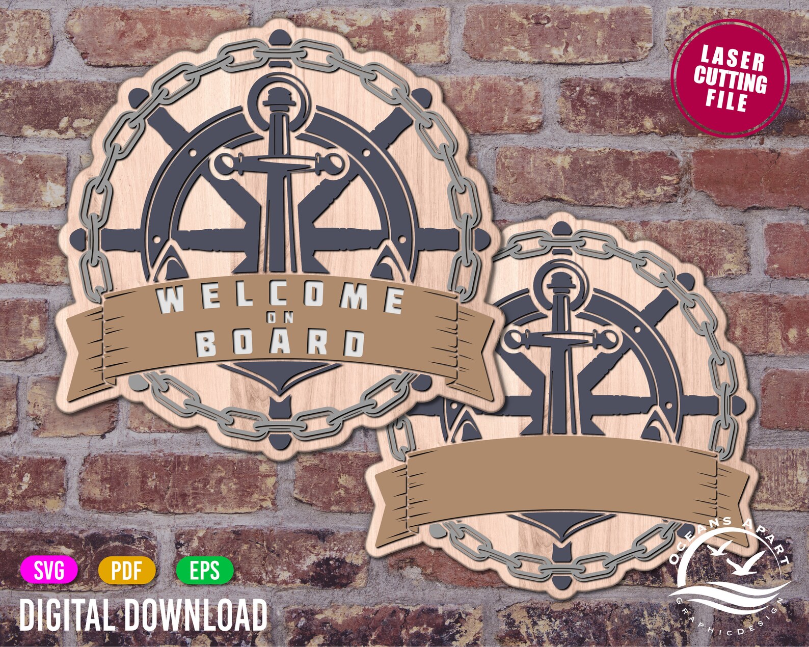Nautical Welcome on Board Ship Sign Gift for Him Anchor - Etsy