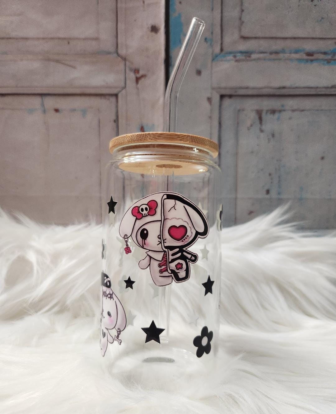 Hello Kitty and Friends Halloween Glass Cup | 16oz Beer Can Glass With ...