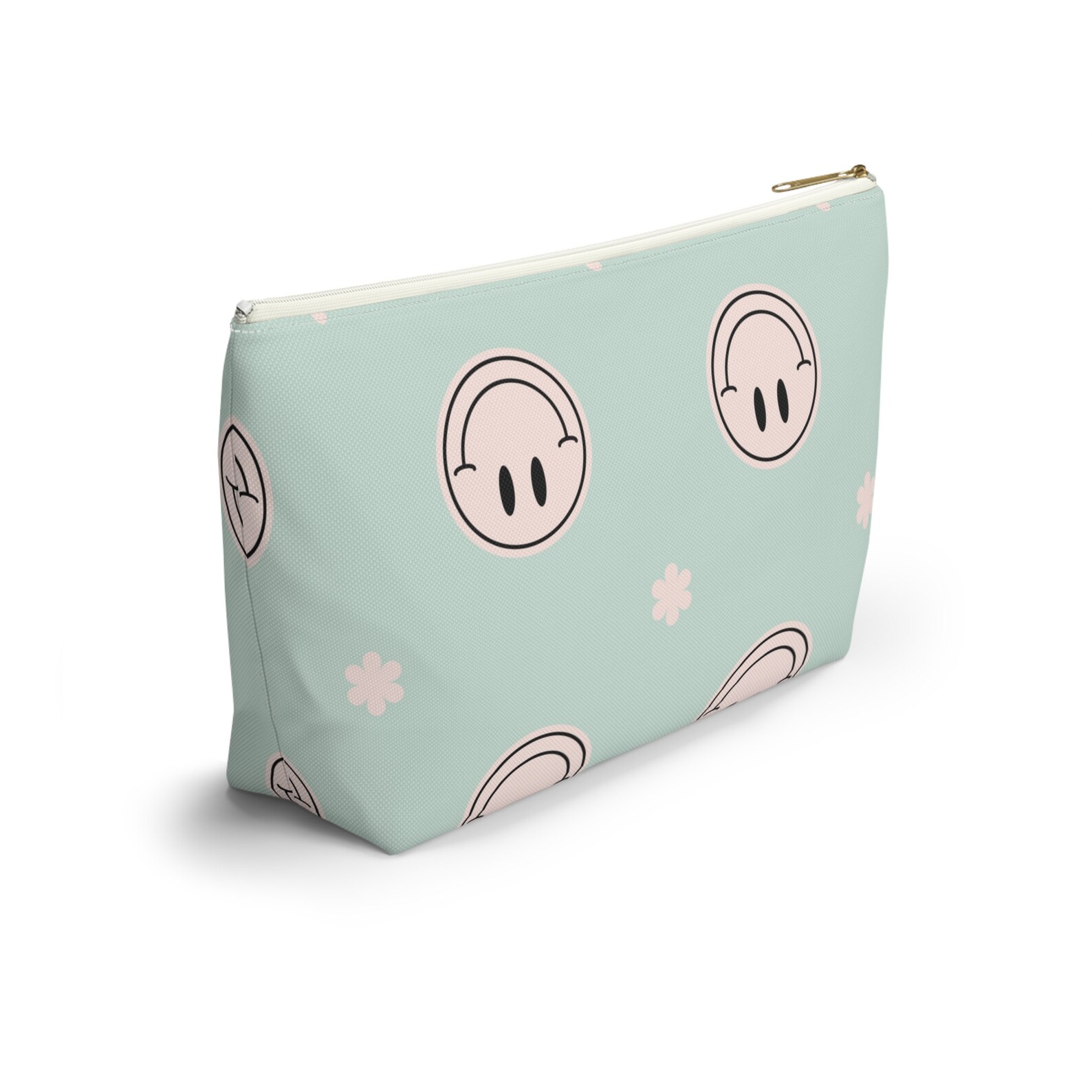 Groovy Boho Smiley Face Makeup Bag | Travel Cosmetic Bag | Cosmetics ...