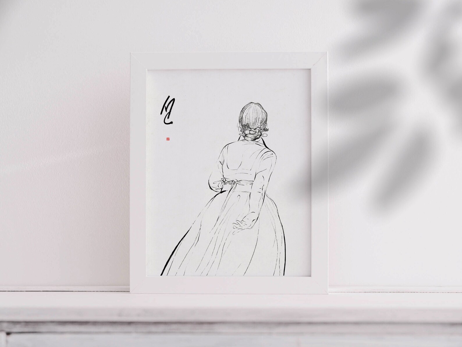 Hanbok, Korean Painting, Korean Art, Asian Art, Asian Art Print, Asian ...