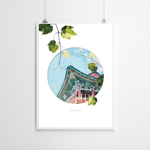 Korea Poster, Korean Painting, Korea Travel, Seoul, Watercolor Travel ...