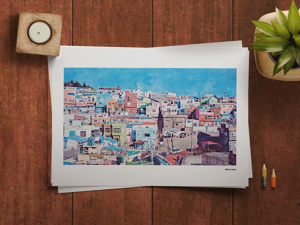 Watercolor Travel Poster or Canvas Pictures Travel Wall Art | Etsy