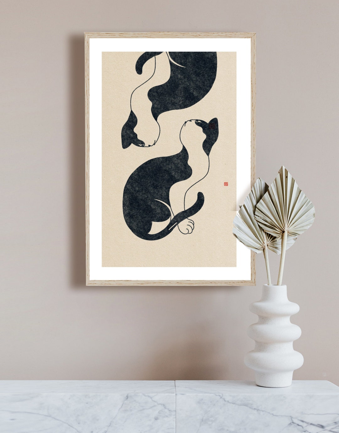 Korean Paintings, Cat Wall Decor, Cat, Cat Paintings, Cat Painting ...