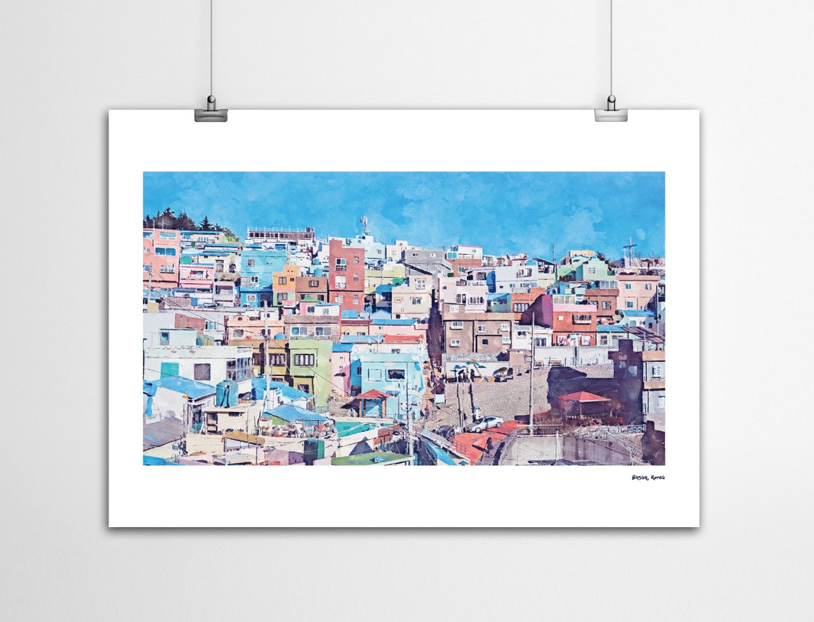 Watercolor Travel Poster or Canvas Pictures Travel Wall Art | Etsy