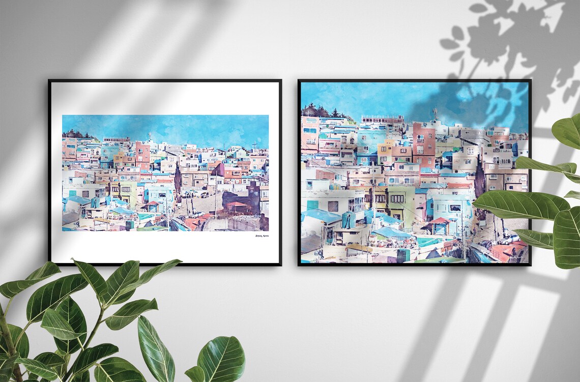 Watercolor Travel Poster or Canvas Pictures Travel Wall Art | Etsy