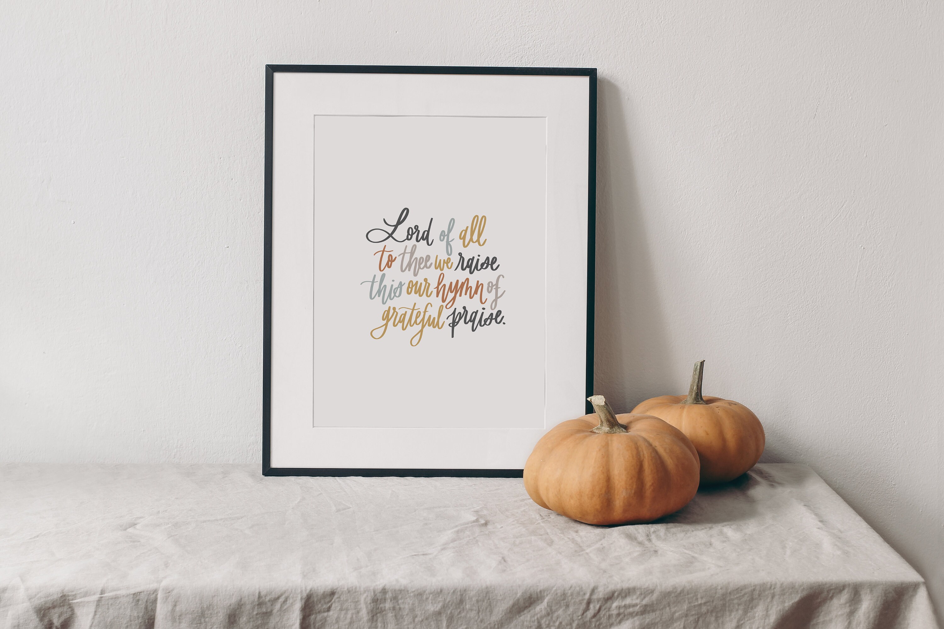 Hymn of Grateful Praise 8x10 Calligraphy Download - Etsy