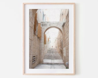 Jerusalem Walls Print, Printable Wall Art, Holy Land Israel Landscape ...