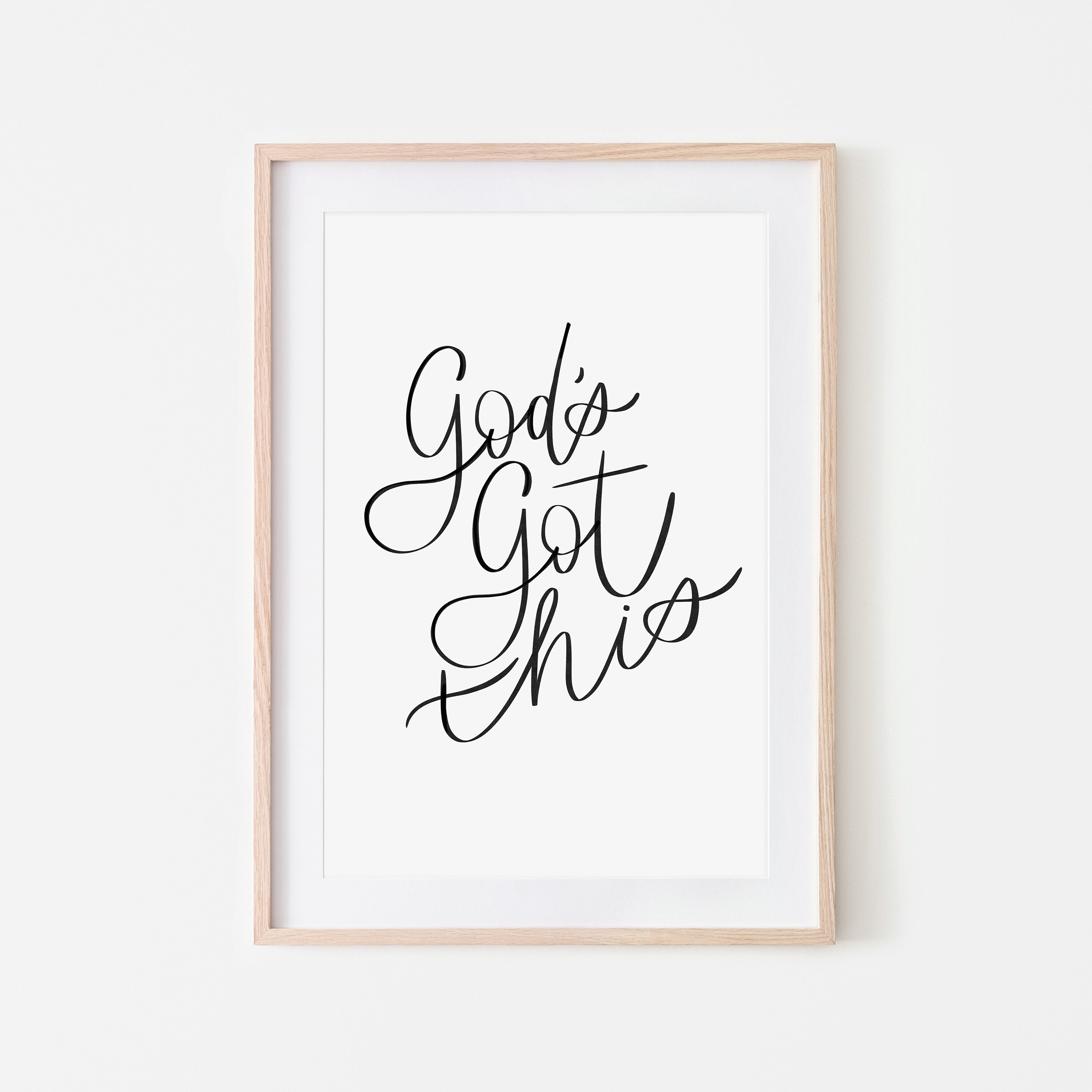 Gods Got This, 8x10 Digital Calligraphy Print - Etsy