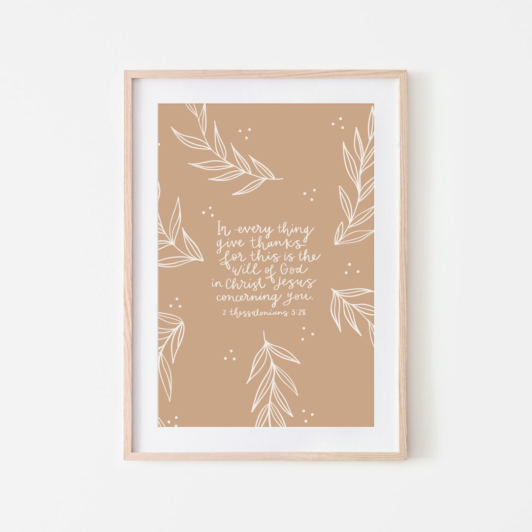 2 Thessalonians 5:28, 8x10 Calligraphy Digital Download - Etsy