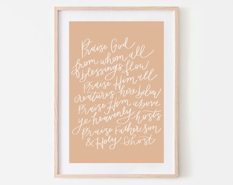 Modern Doxology Digital Print (blue) - Etsy