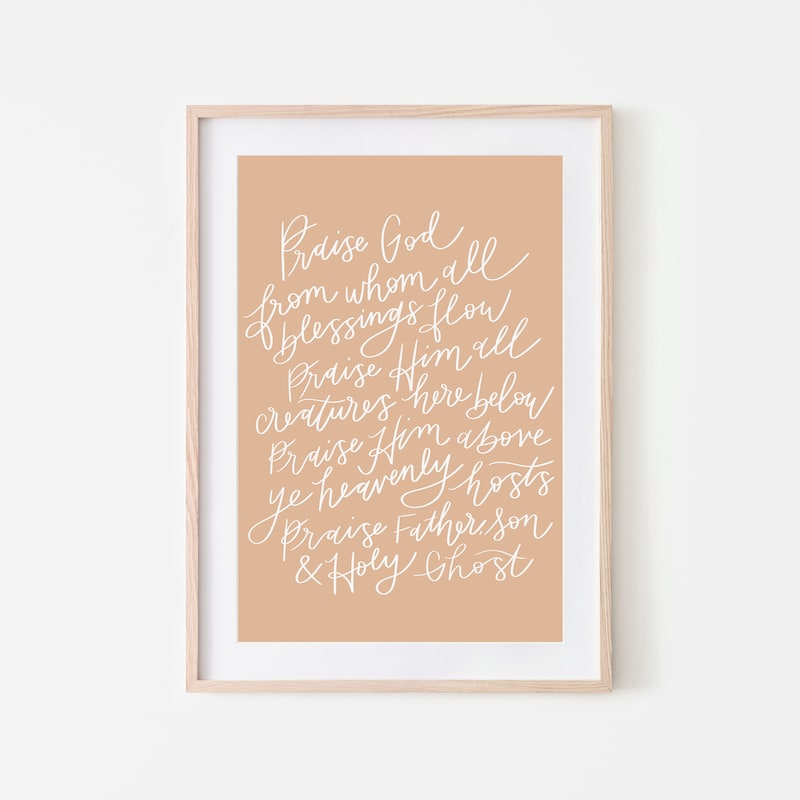 Doxology Print - Etsy