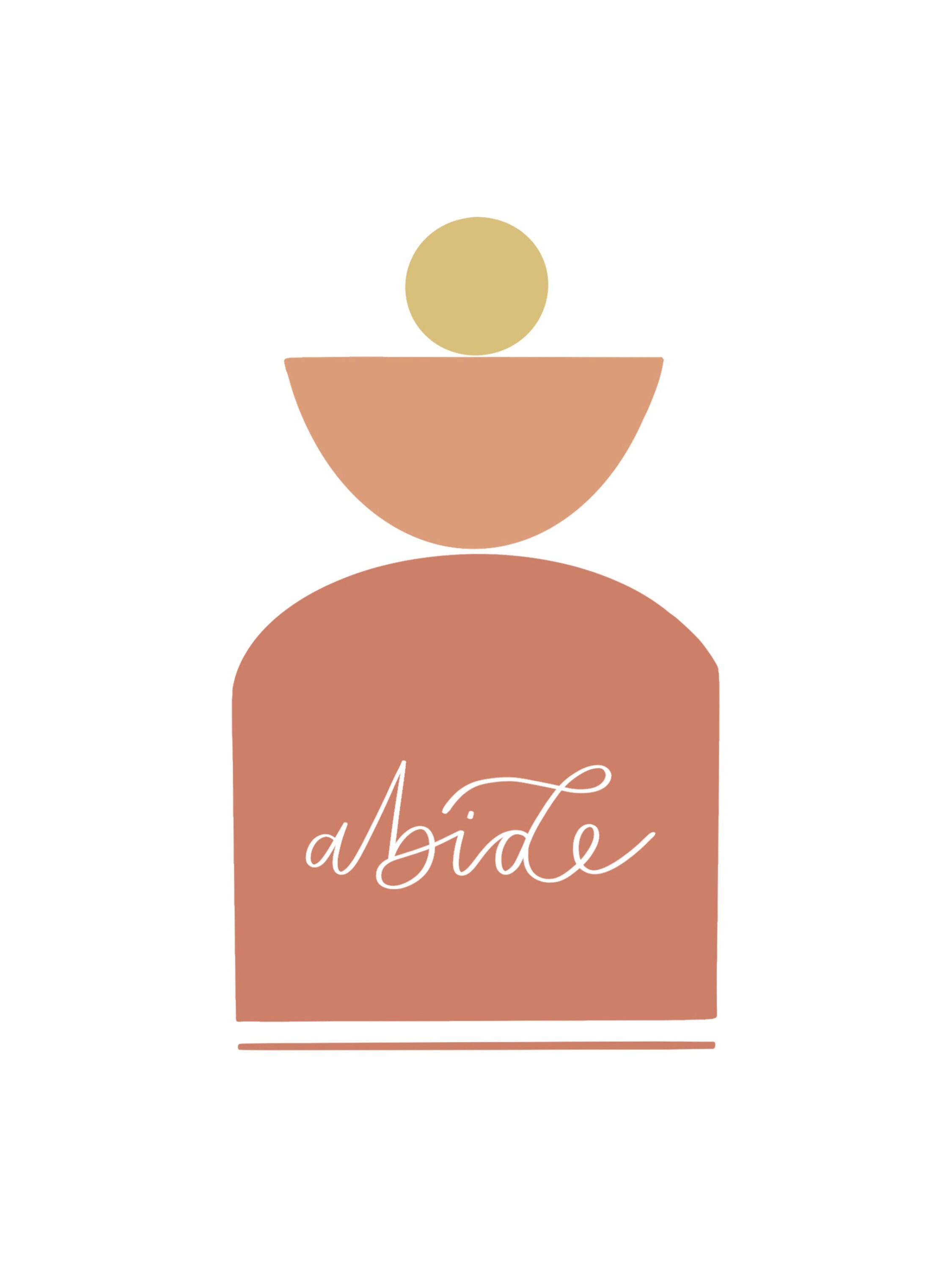 Abide, 8x10 Calligraphy Digital Download - Etsy