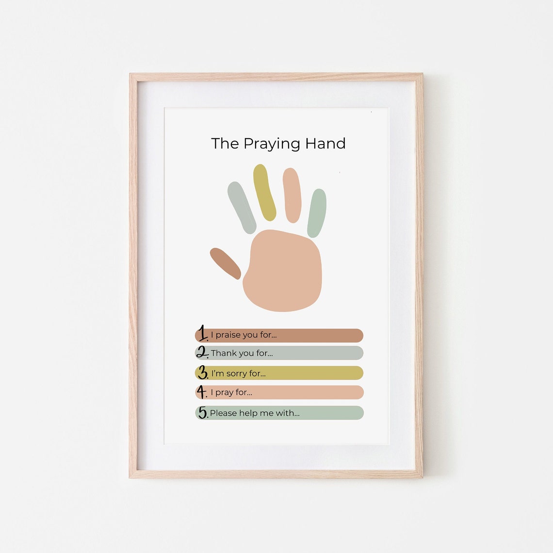 The Praying Hand, 8x10 Digital Download, Prayer Printable - Etsy