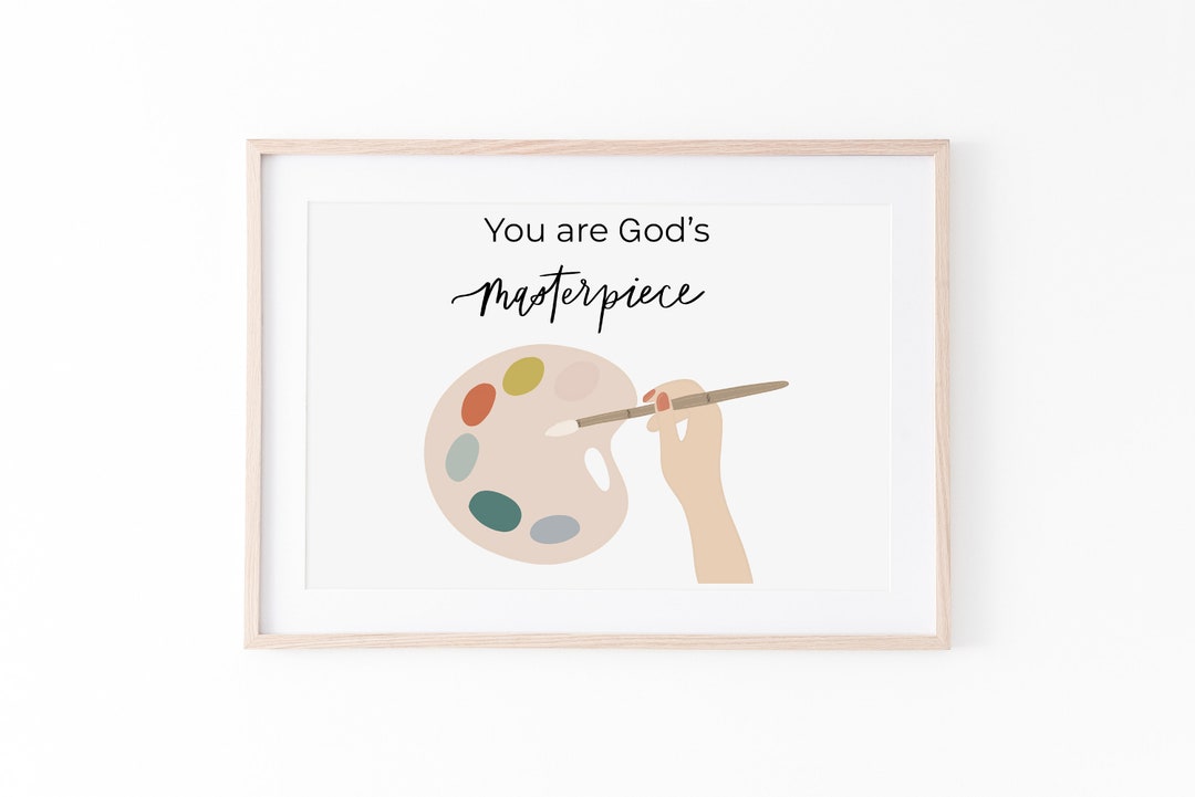 You Are God's Masterpiece, 8x10 Digital Download, Scripture Print - Etsy