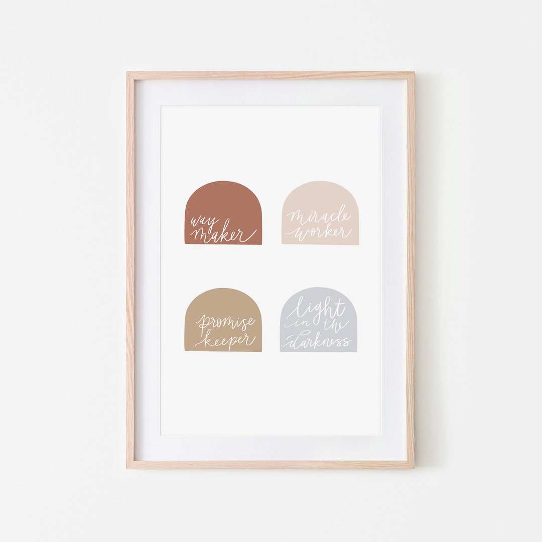 Way Maker Miracle Worker 8x10 Digital Download, Calligraphy Print - Etsy