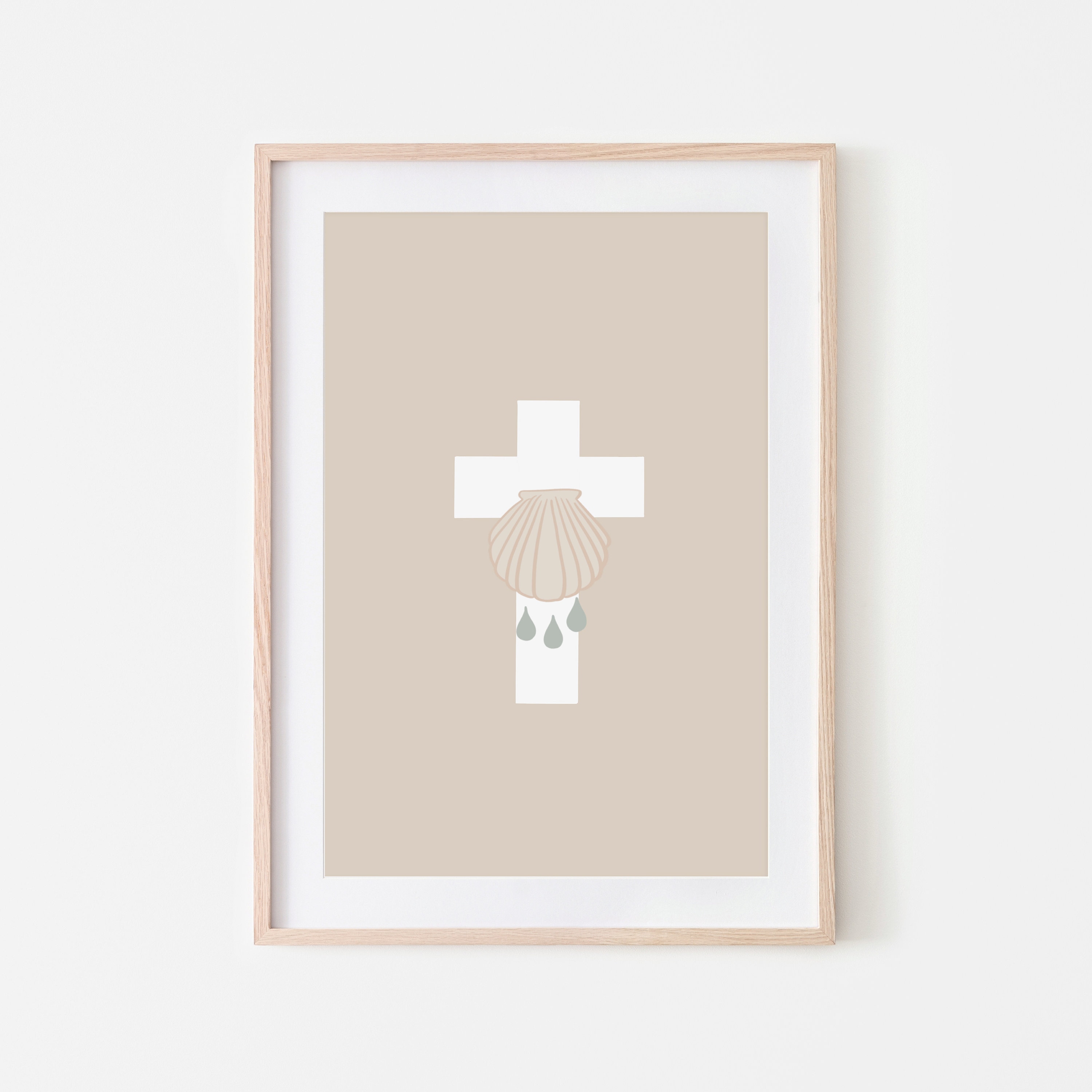 Baptism Cross Printable - Etsy