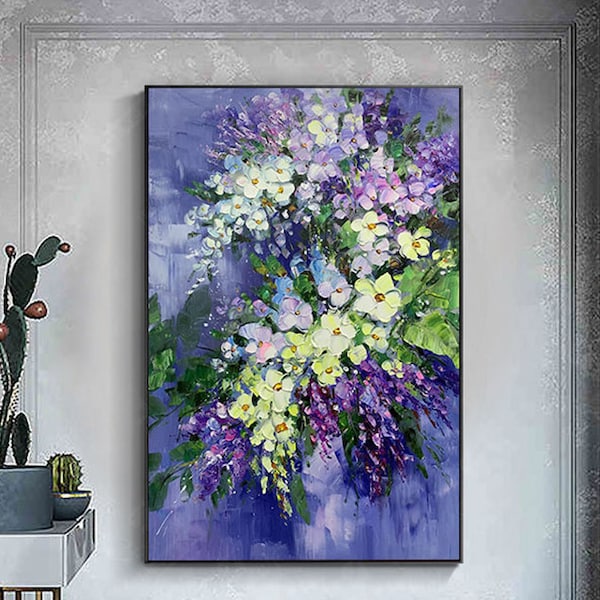 Orchids Acrylic Painting - Etsy