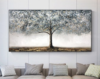 Modern Tree Painting - Etsy