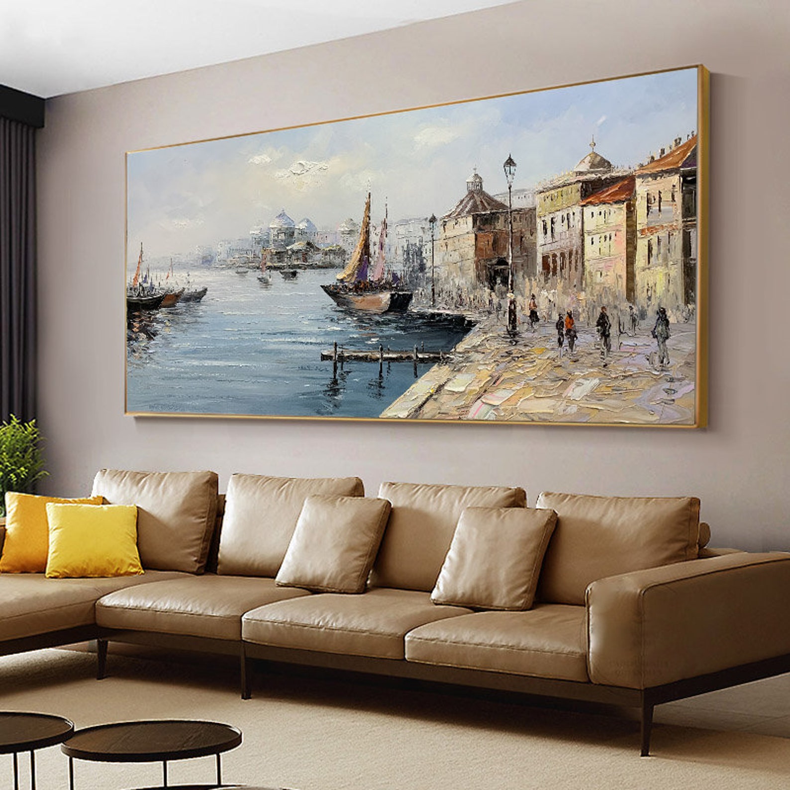 PANORAMIC WALL ART - Bridge Photography - River Landscape Abstract ...