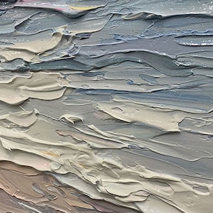 Original Oil Painting on Canvas Sea Landscape Painting,large Wall Sky ...