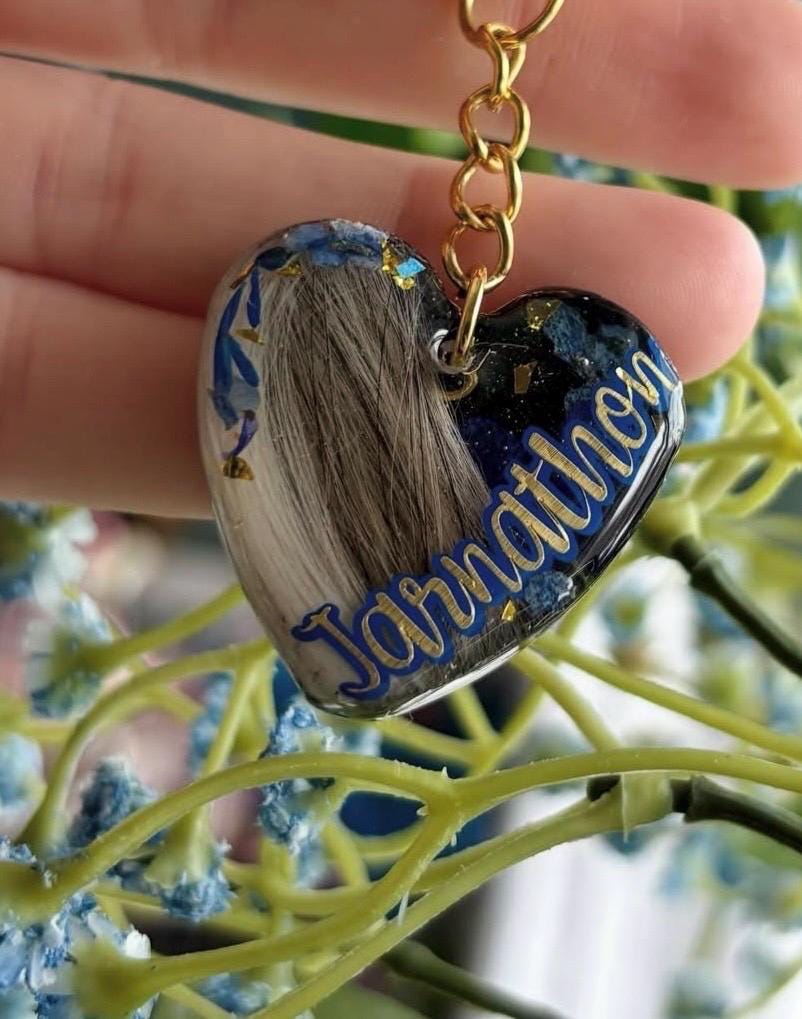 Pet Memorial Keepsake With Hair - Etsy