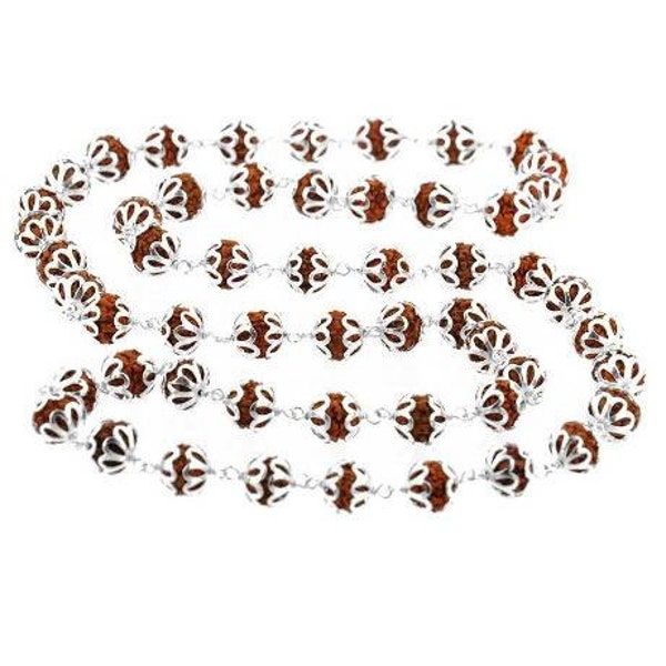 Rudraksha Silver Mala - Etsy