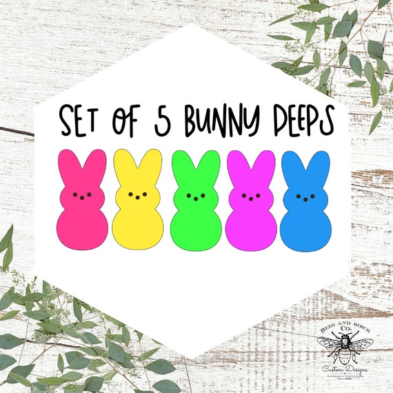 Bunny Peeps Decal Peeps Peeps Decal Peeps Sticker Bunny | Etsy