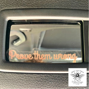 Car Mirror Decal Cling | Rear View Mirror Cling| Car Decal Cling ...
