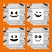 Decal Pumpkin Faces Halloween Jack O Lantern Halloween - Etsy
