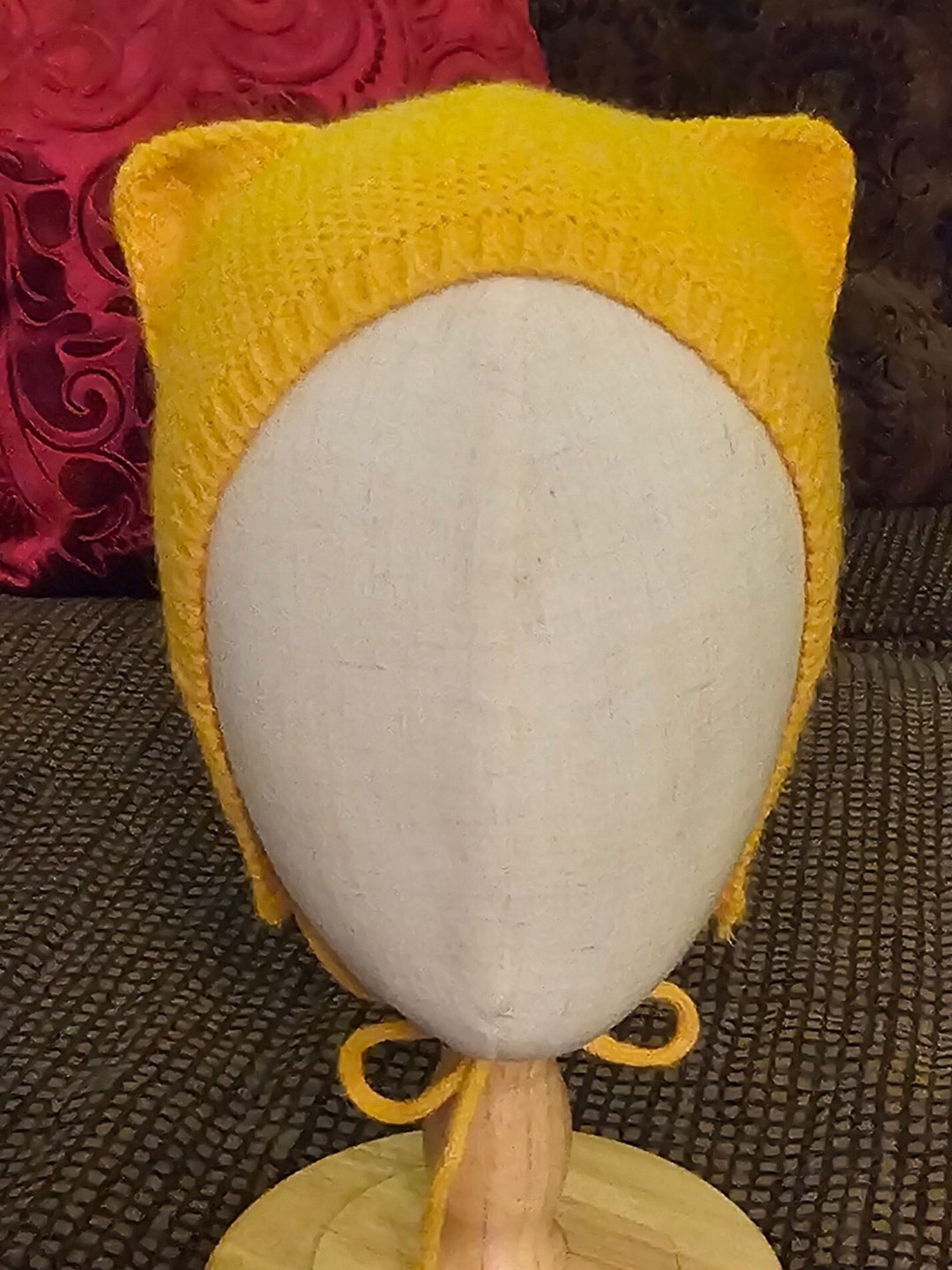 Infant/toddler Bonnet With Cat Ears - Etsy