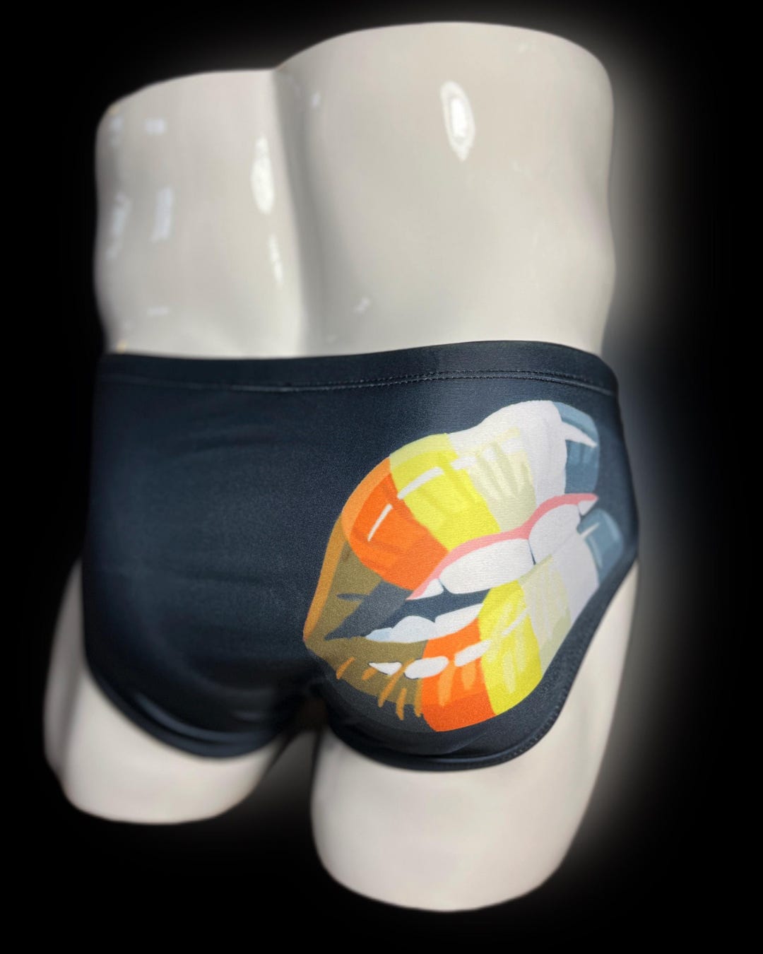 Gummy Bear Black Swimwear Briefs Swimsuit Bikini Briefs Style Men ...