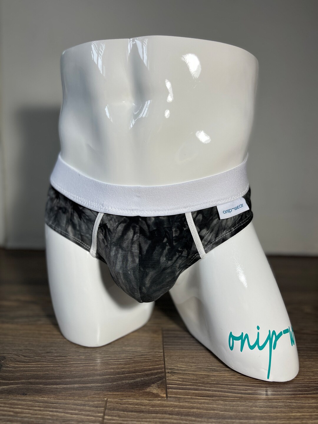 Black Tie Dye Briefs Pouch Briefs Hip Briefs-men Underwear - Etsy