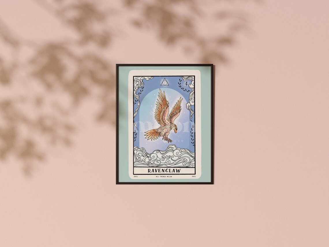 Ravenclaw Hogwarts House Tarot Card Downloadable Print - Etsy
