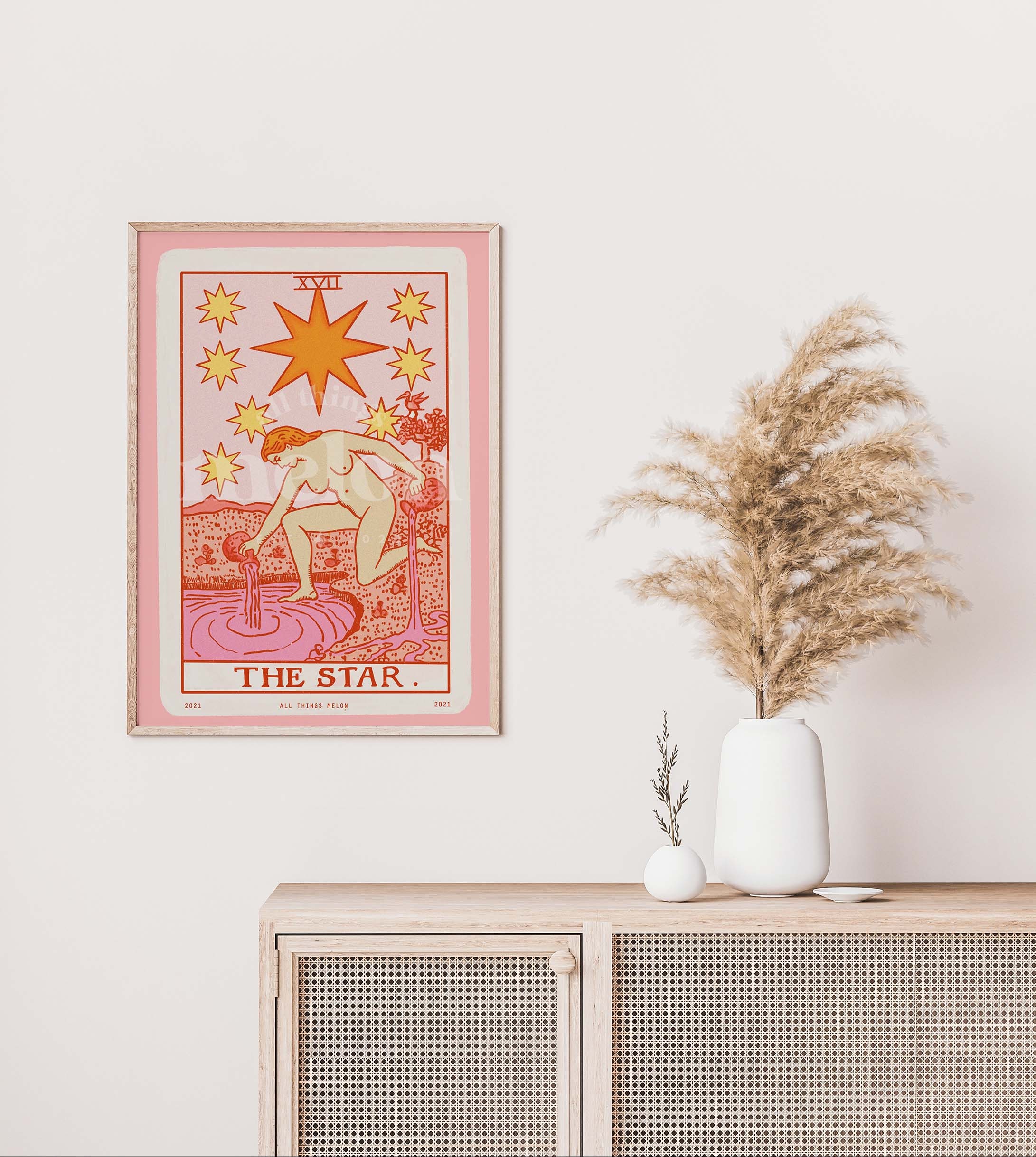 THE STAR Tarot Illustration Downloadable Print Printable - Etsy