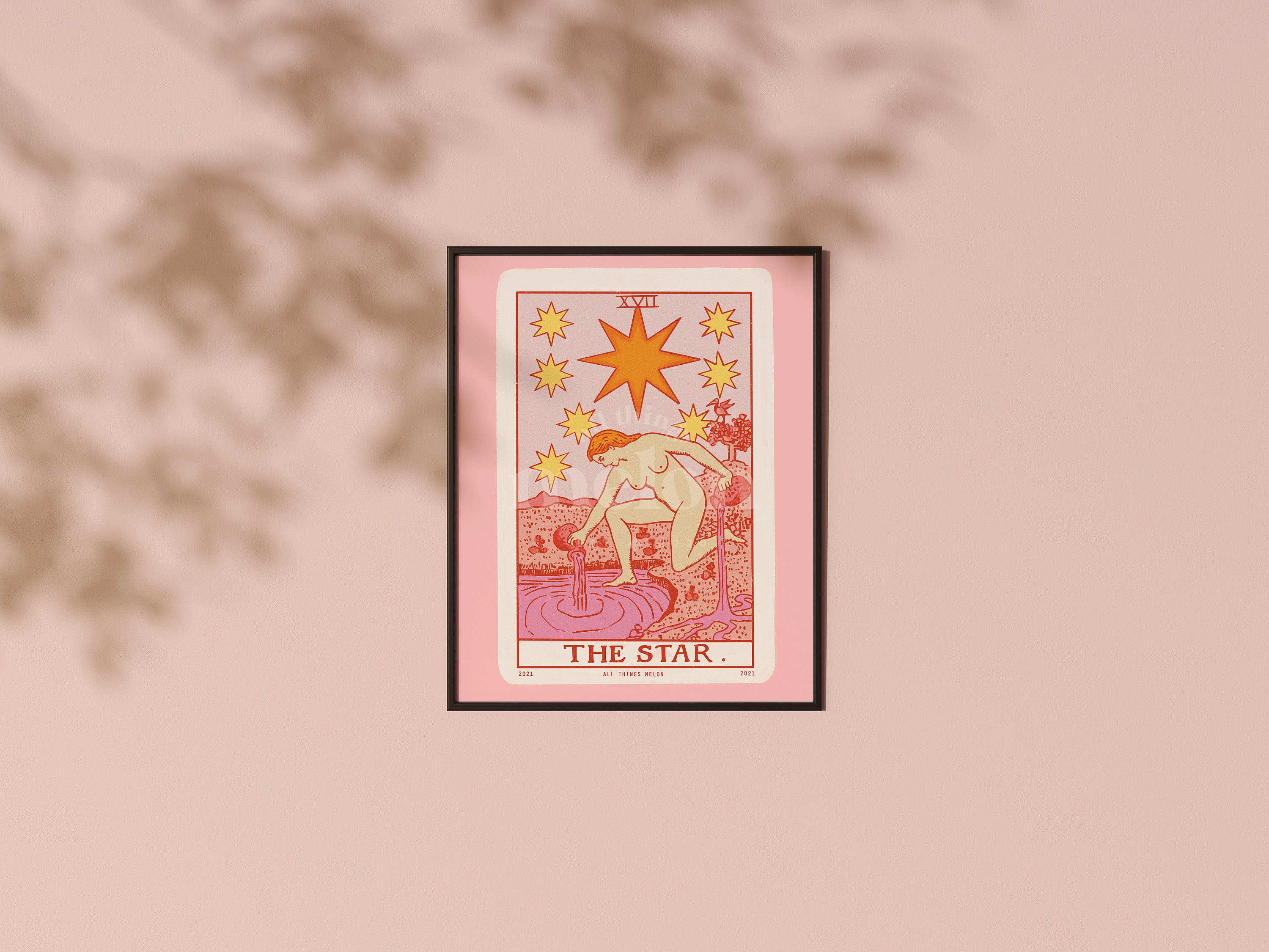 THE STAR Tarot Illustration Downloadable Print Printable - Etsy
